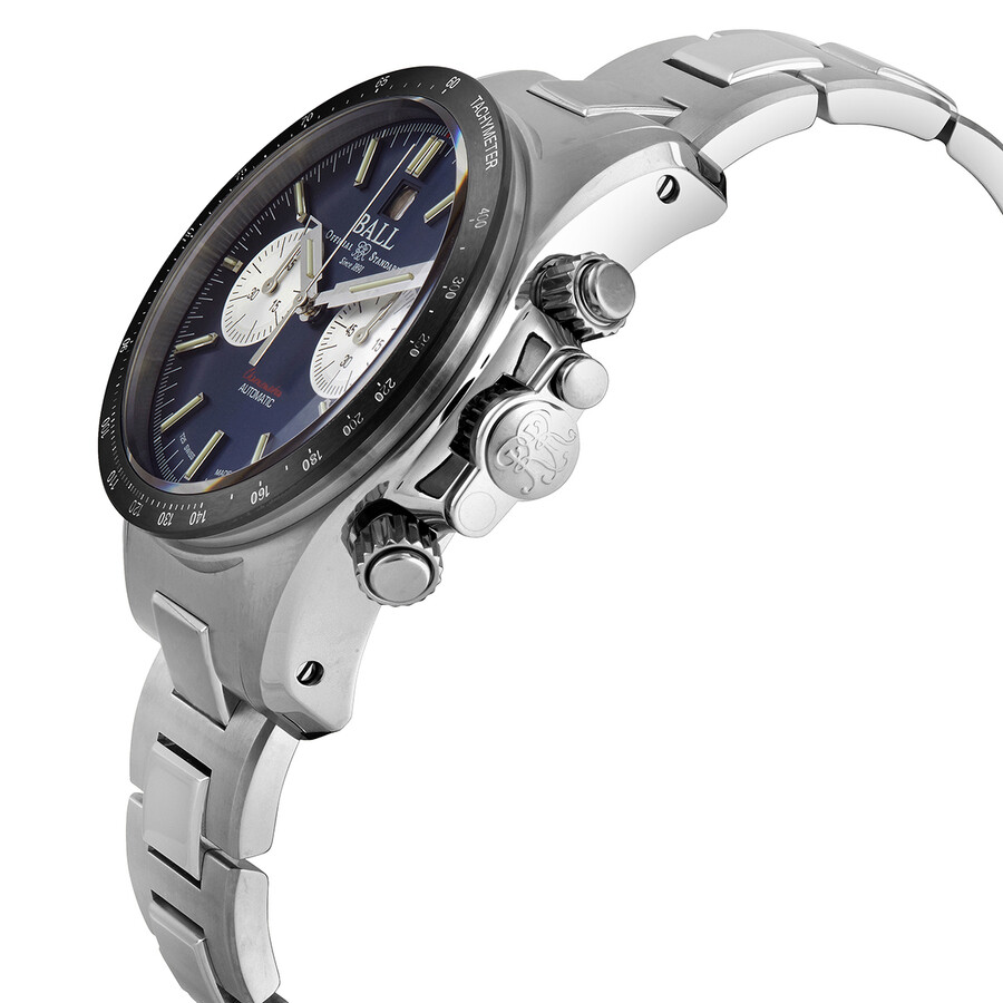 Ball Engineer Hydrocarbon Racer Chronograph Automatic Crystal Blue Dial ...