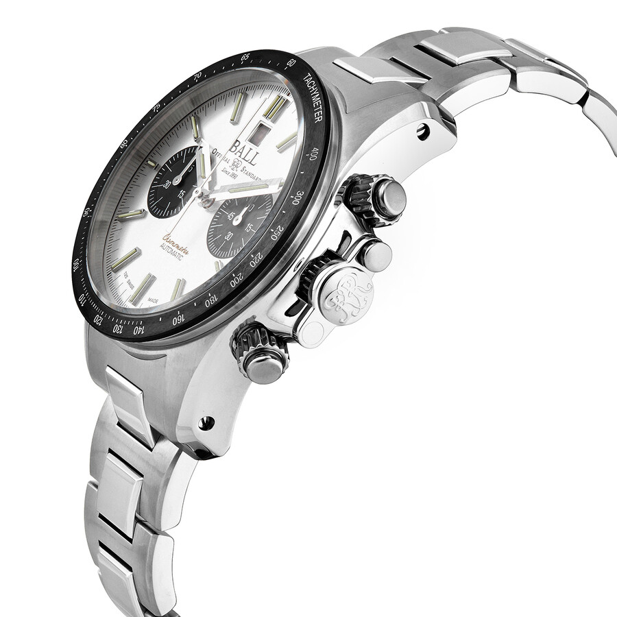 Ball Engineer Hydrocarbon Racer Chronograph Automatic Silver Dial Men's ...
