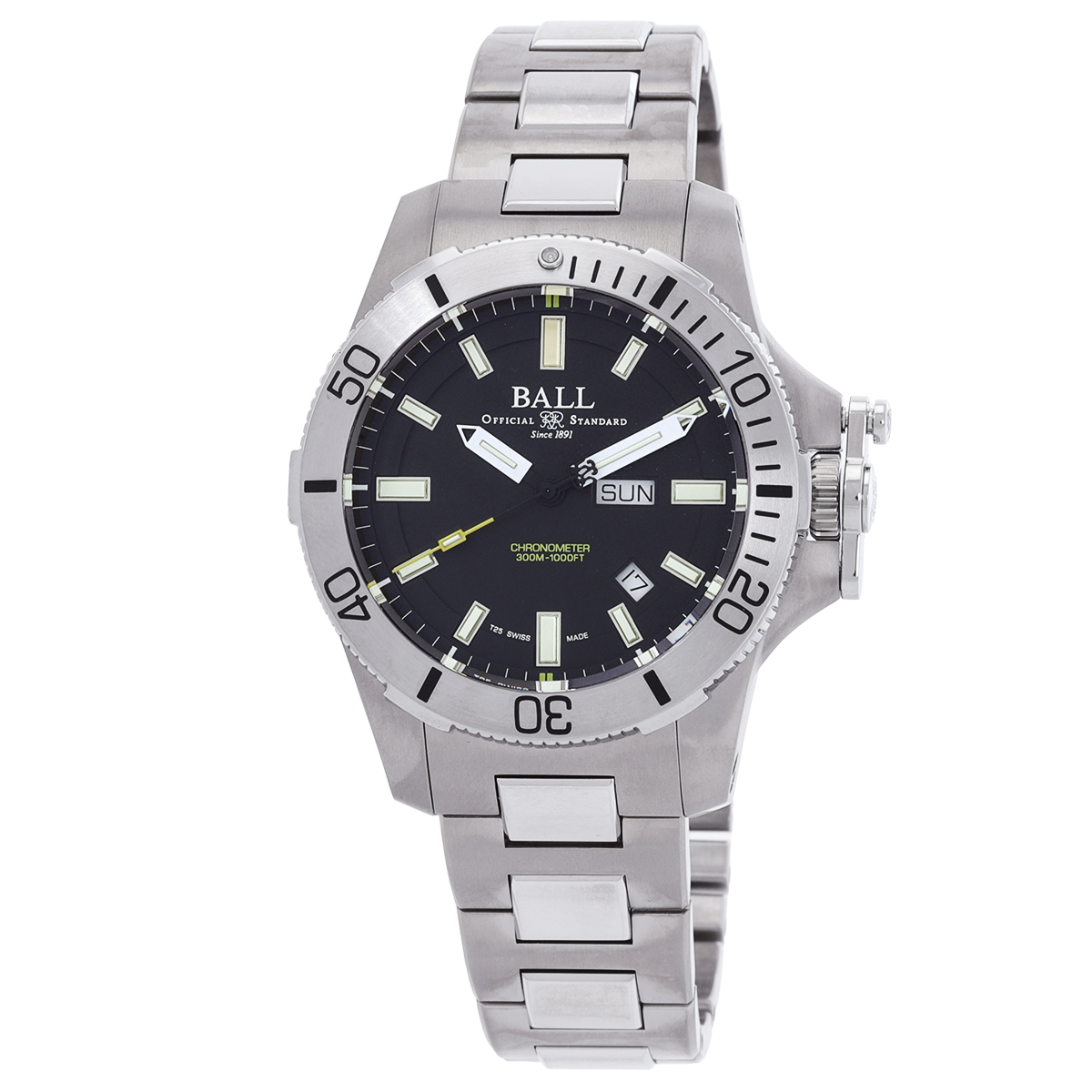 Ball Engineer Hydrocarbon Submarine Warfare Automatic Black Dial Men's ...