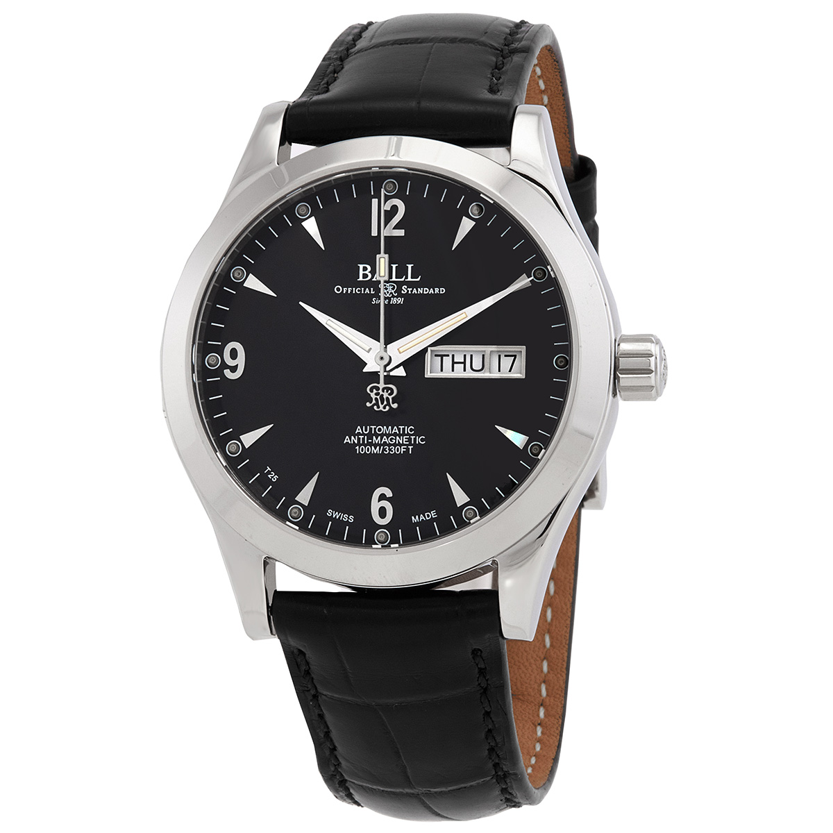 Ball Engineer Ohio II 40mm Automatic Black Dial Men's Watch NM2026C-L5J ...