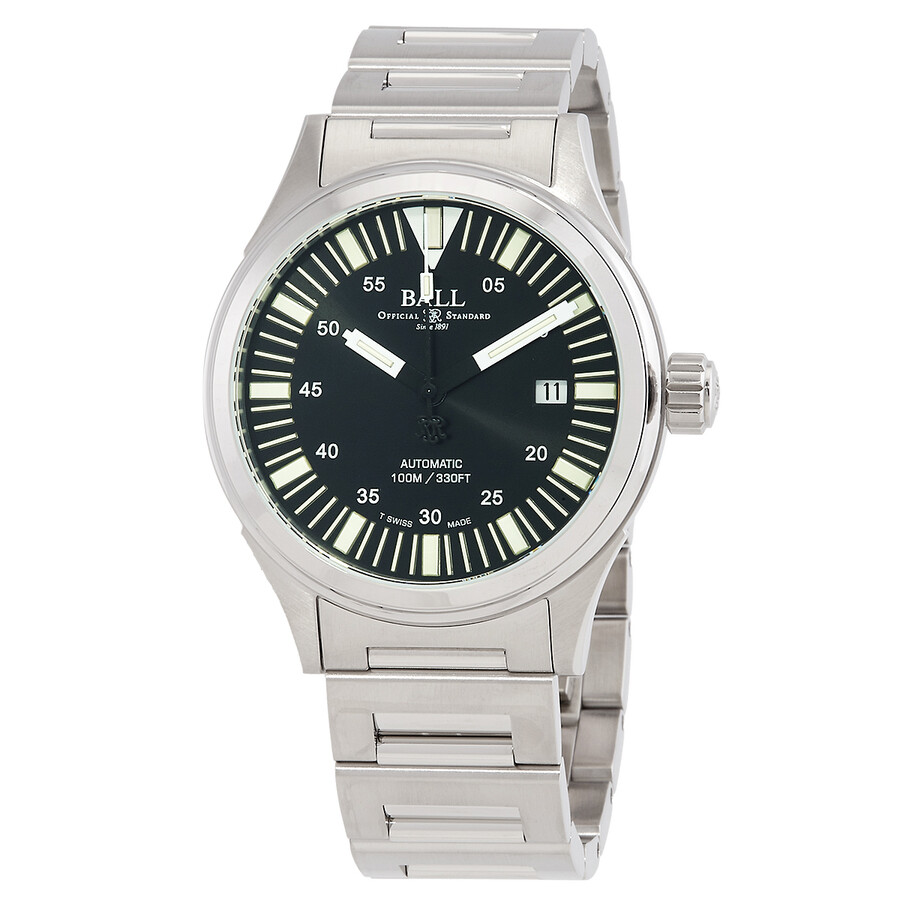 Ball Fireman Night Train Automatic Black Dial Men's Watch NM2188C-S21 ...