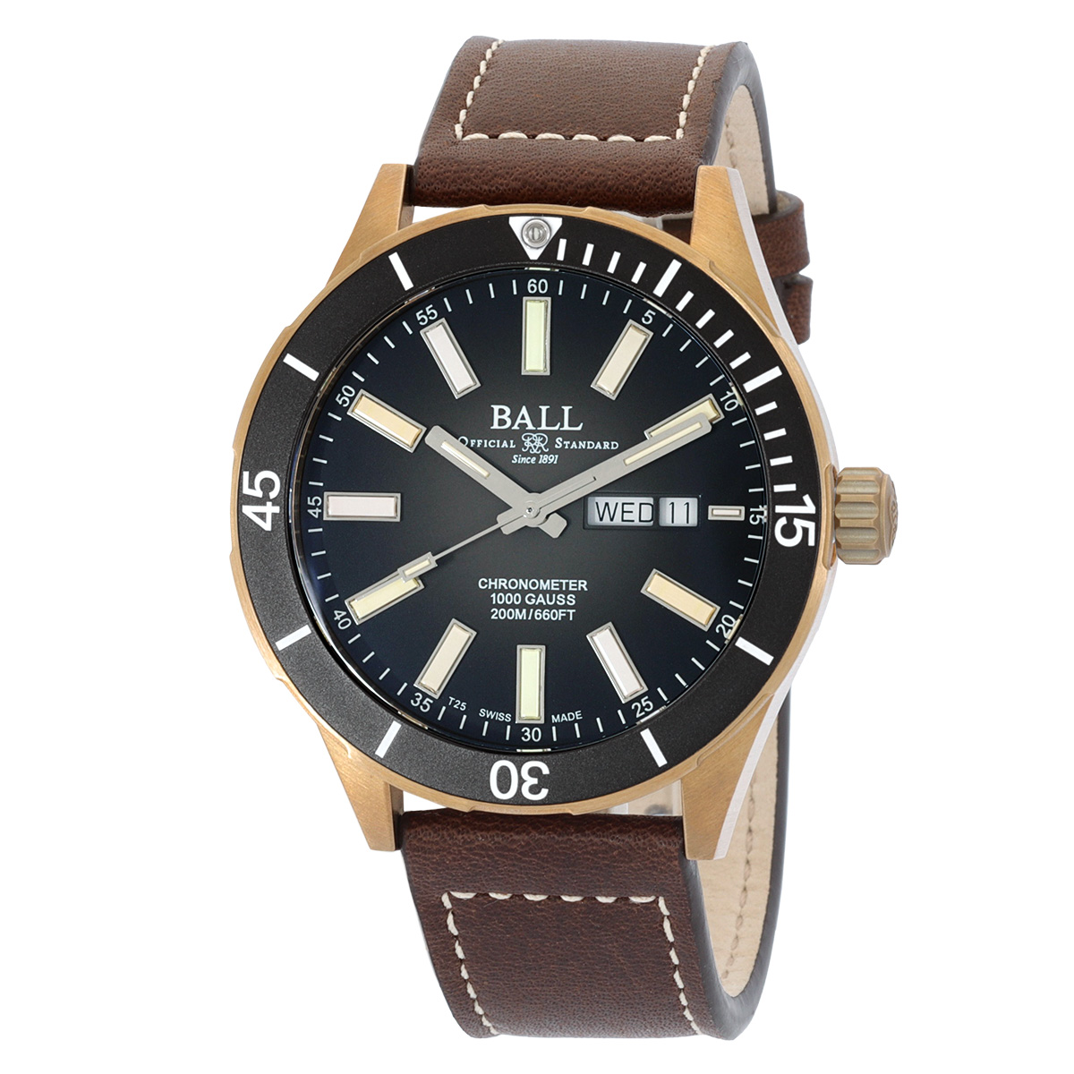 Ball Roadmaster Automatic Black Dial Men's Watch DM3070B-L3CJ-BKR ...