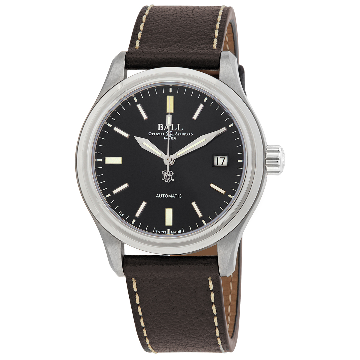 Ball Trainmaster Automatic Black Dial Men's Watch NM1038D-L5J-BK ...