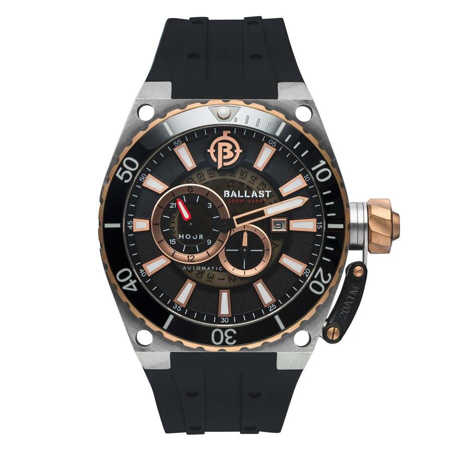 Ballast Valiant GMT Automatic Black Dial Men's Watch BL-3143-01 ...