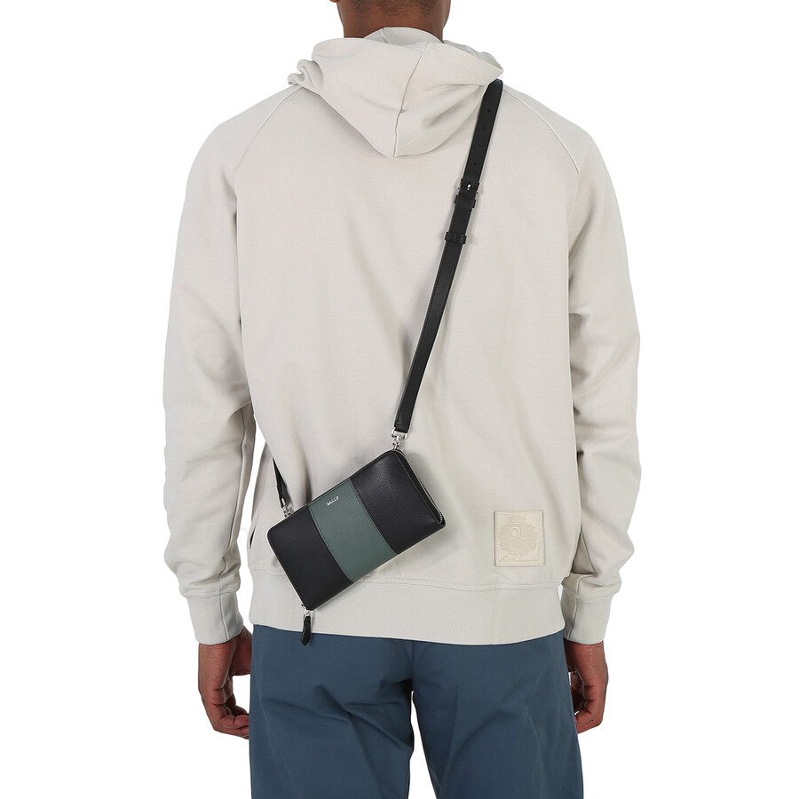 Bally Bhytus Leather Long Wallet With Strap MLO01P VT323 I9G7P ...