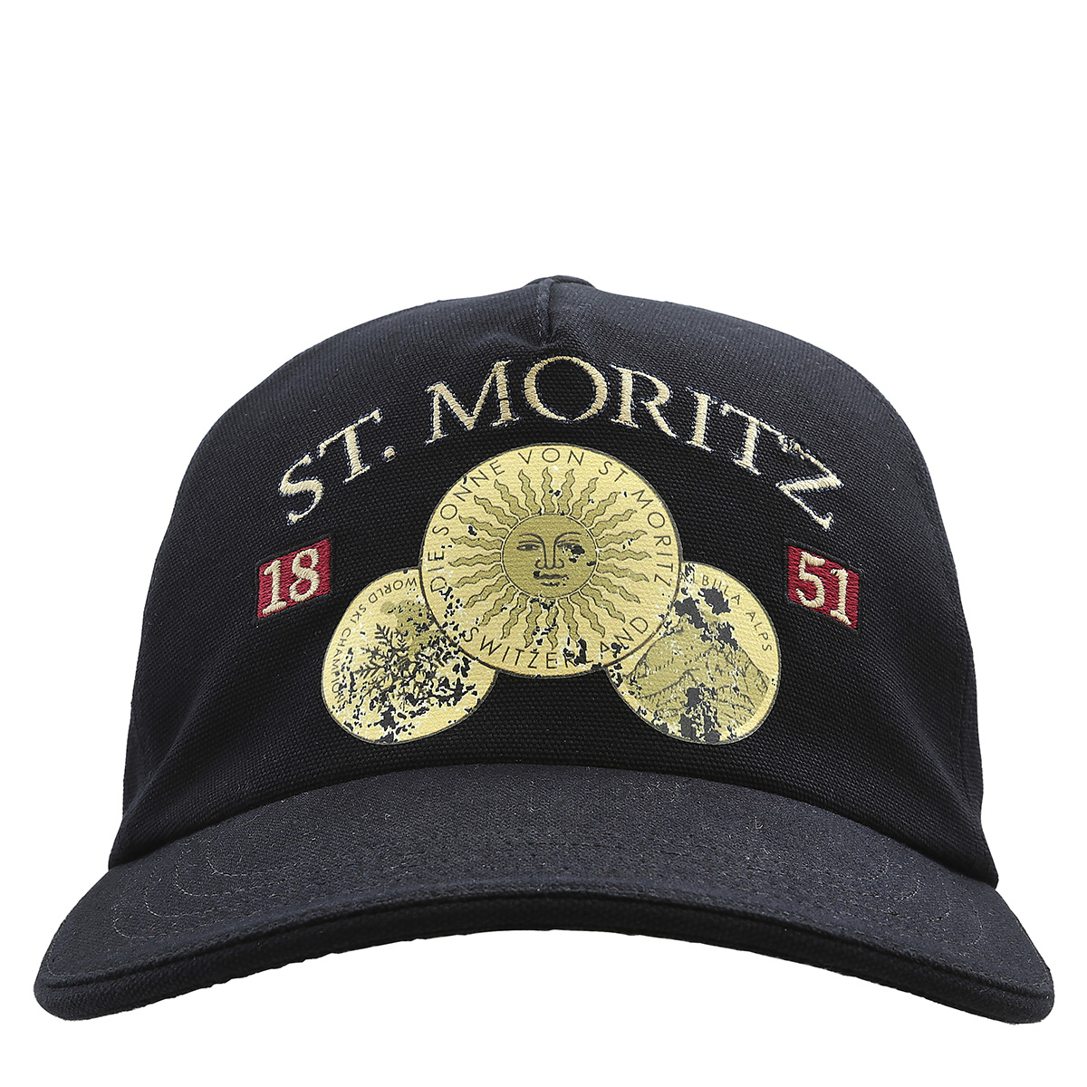 Bally Black 1851 St Moritz Print Baseball Cap, Size One Size MCC01D ...