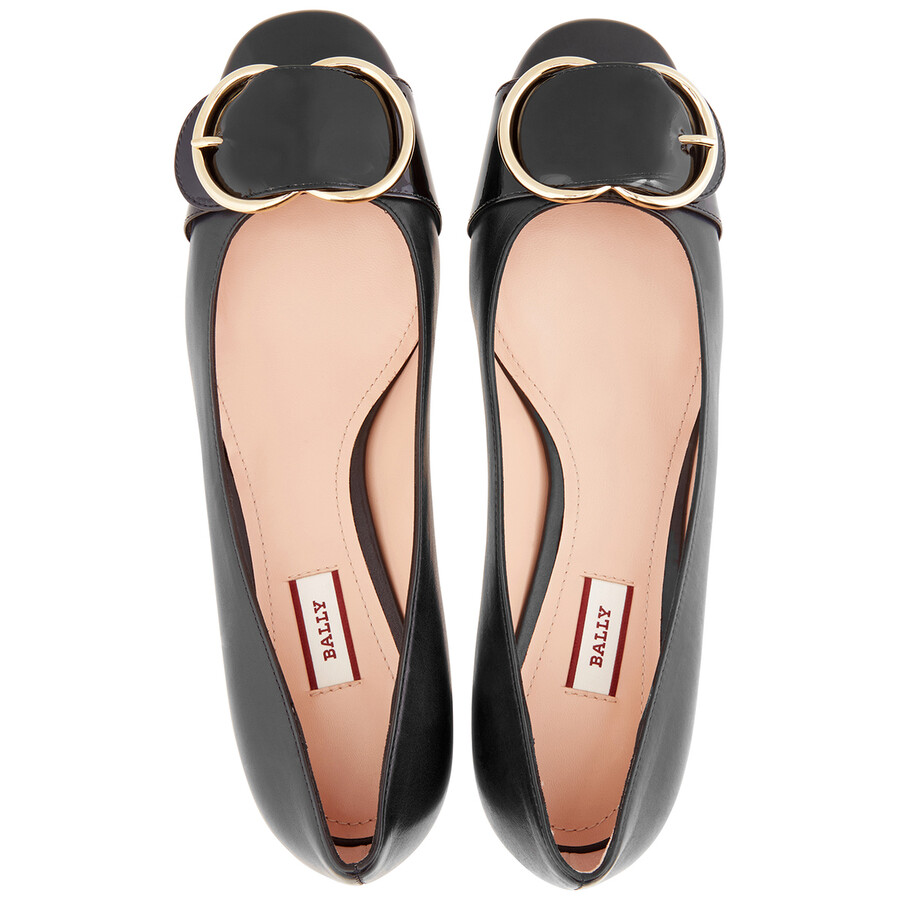Bally Clarie Black Leather Pumps, Brand Size 36 ( US Size 5.5 ) 6225744 ...