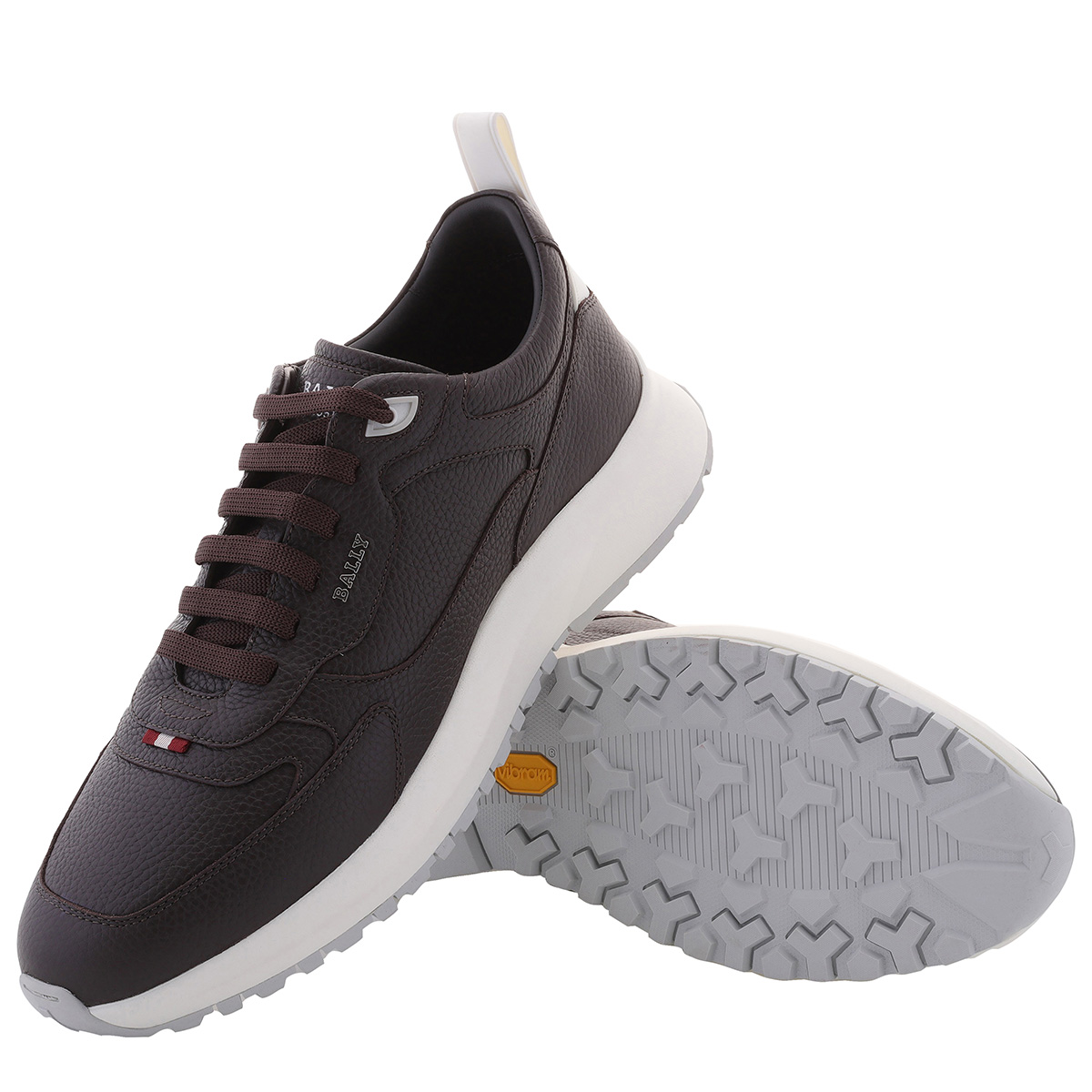 Bally Ebano Dave Low-Top Leather Sneakers, Brand Size 11.5 ( US Size 12 ...
