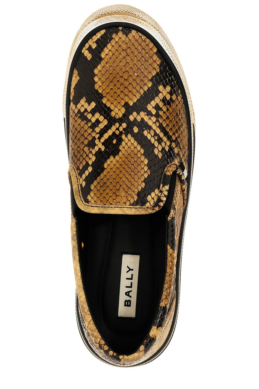 Bally Leory-P Snakeskin-Effect Sneakers, Brand Size 44 ( US Size 11 ...