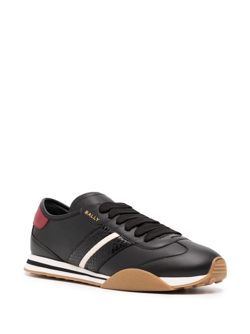 Bally Men's BlackStewy-P Panelled Leather Sneakers, Brand Size 41 ( US ...