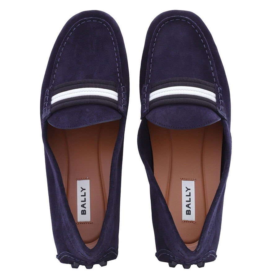 Bally Men's Midnight Kansan-U Calf Suede Driving Shoes, Brand Size 11 ( US Size 12 ) MSD01L ...