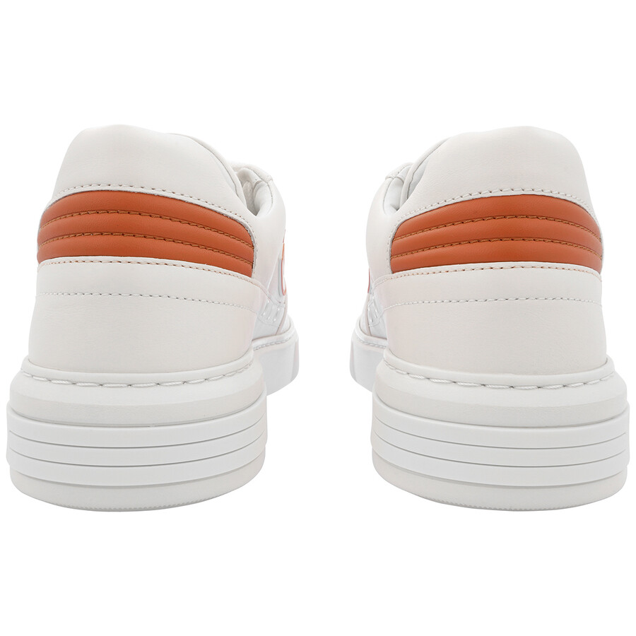 Bally Men's Triumph White Leather Sneakers, Brand Size 7 ( US Size 8 ...