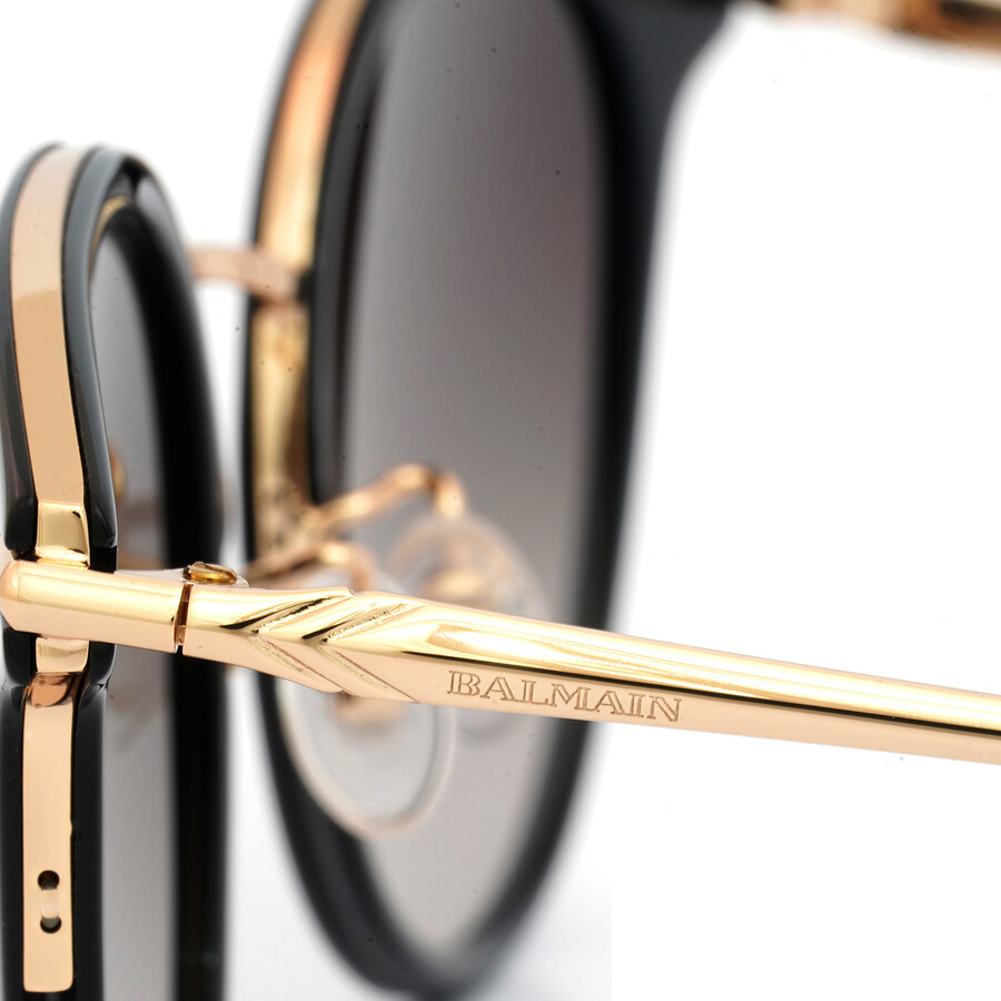 Balmain Grey Round Sunglasses BL 6089K 1 56 - Sunglasses - Jomashop