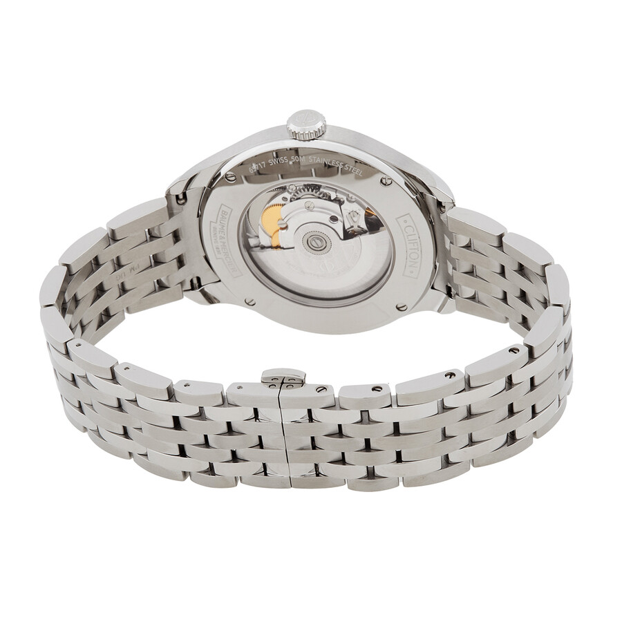 Baume Et Mercier Clifton Automatic Champagne Dial Men's Watch M0A10243 ...