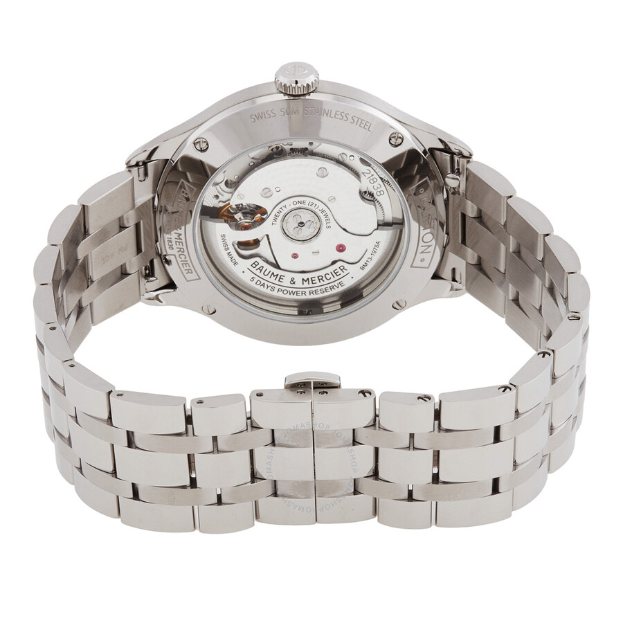 Baume Et Mercier Clifton Baumatic Automatic Men's Watch 10551 - Baume ...