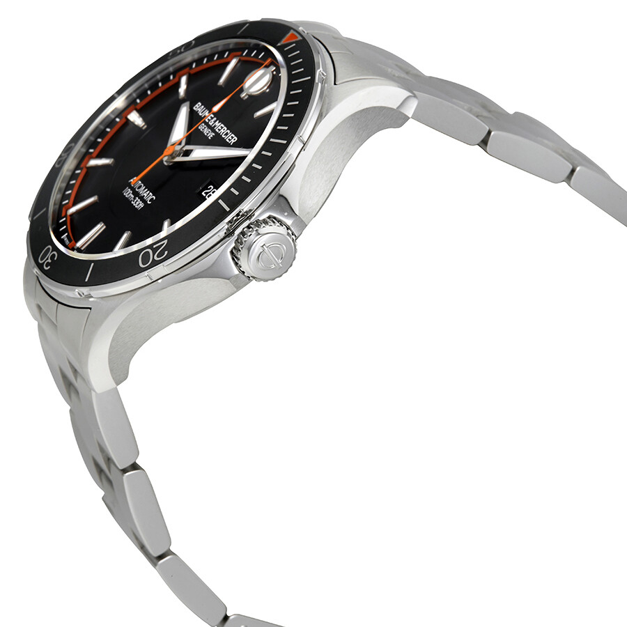Baume Et Mercier Clifton Automatic Black Dial Men's Watch MOA10340 ...