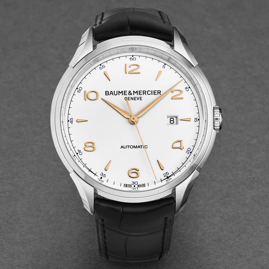 Baume Et Mercier Clifton White Dial Men's Watch M0A10365 - Baume ...