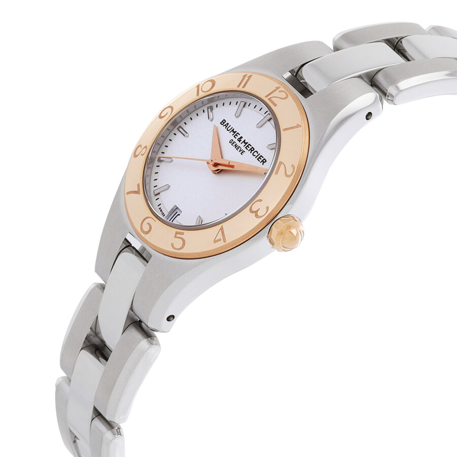 Baume Et Mercier Linea Quartz Silver Dial Ladies Watch M0A10079 - Baume ...