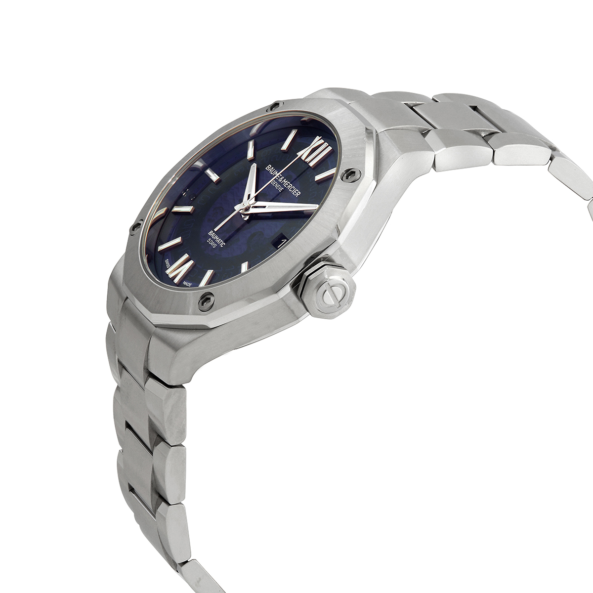 Baume Et Mercier Riviera Automatic Blue Dial Men's Watch M0A10616 ...