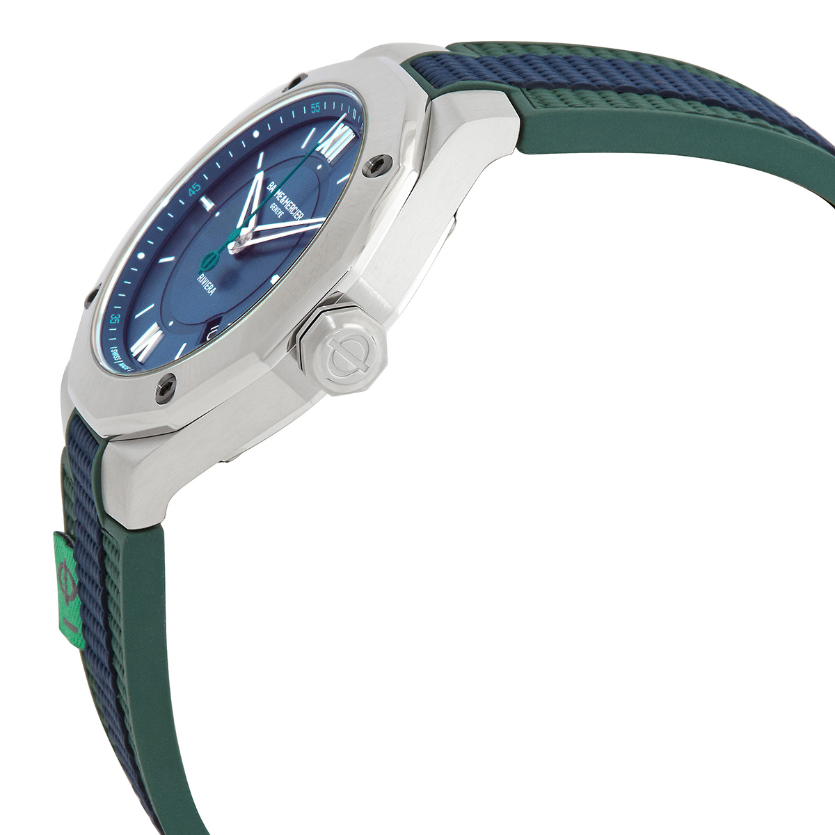 Baume Et Mercier Riviera Automatic Blue Dial Men's Watch M0A10688 ...