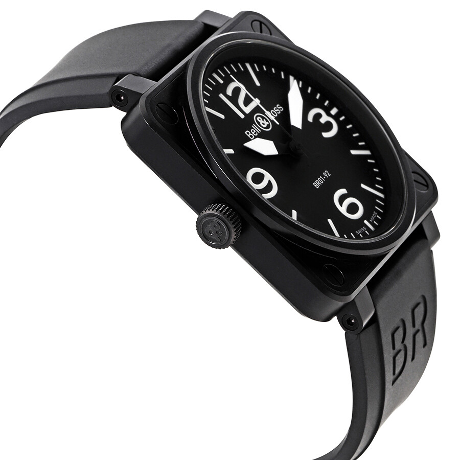 Bell And Ross Aviation BR01-92-Carbon Automatic Men's Watch BR01-92-SL ...