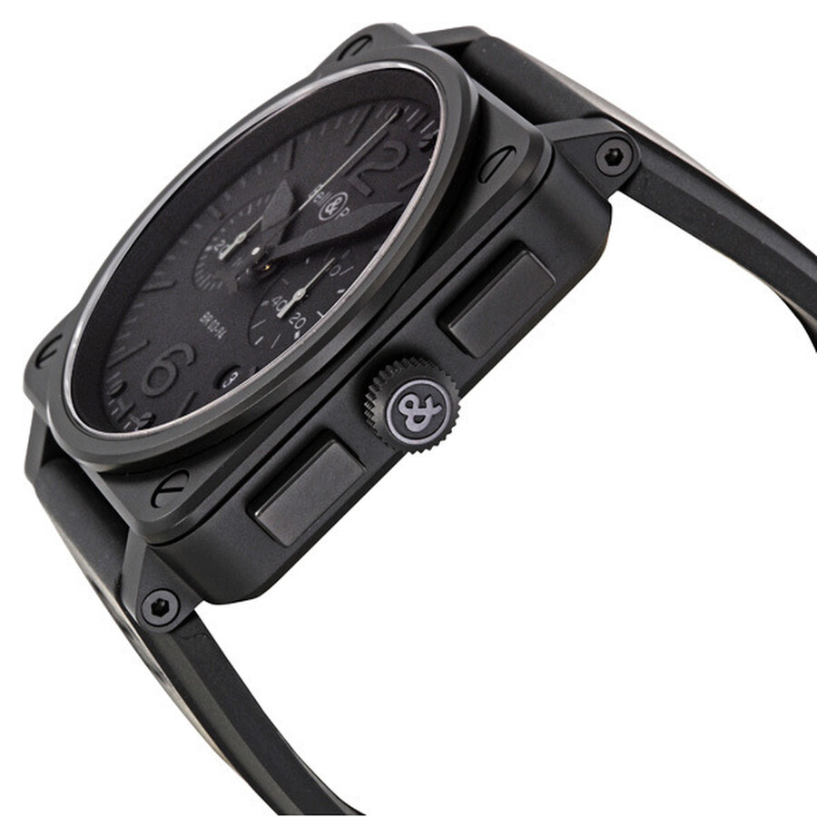 Bell And Ross Aviation Phantom All Black Dial Chronograph Men's Watch ...