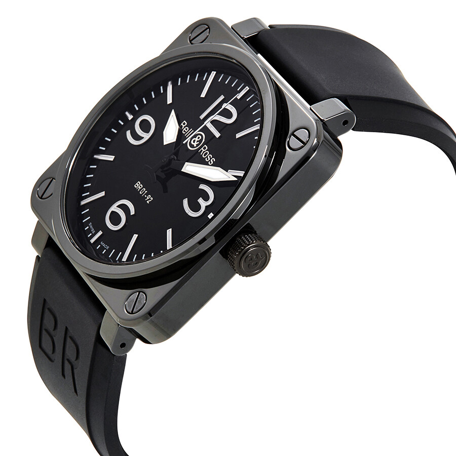 Bell And Ross BR 01 Instrument Automatic Black Dial Men's Watch BR0192 ...