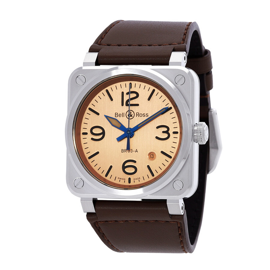 Bell And Ross BR 03 Automatic Copper Dial Men's Watch BR03A-GB-ST/SCA - Bell and Ross, Br 03 ...