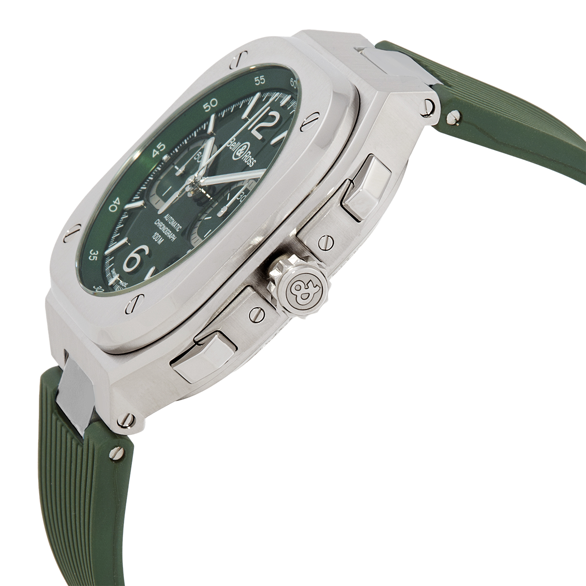 Bell And Ross BR05 Chronograph Automatic Men's Green Sunray Watch BR05C ...