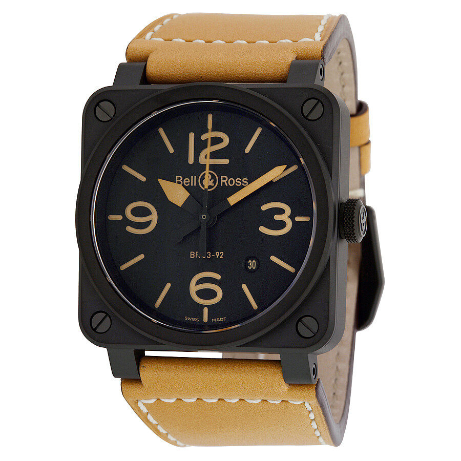 Bell And Ross Instrument Heritage Black Dial Automatic 42MM Men's Watch ...