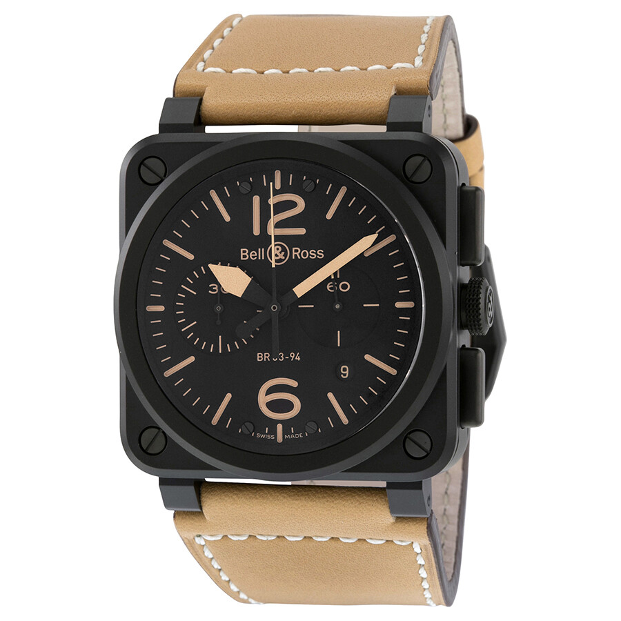 Bell And Ross Instrument Heritage Chronograph Automatic Men's Watch BR ...