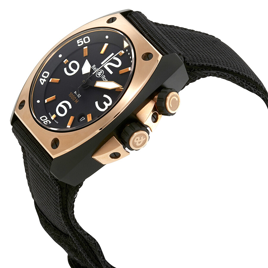 Bell And Ross Marine Automatic Men's Watch BR02-PINKGOLD-CA ...