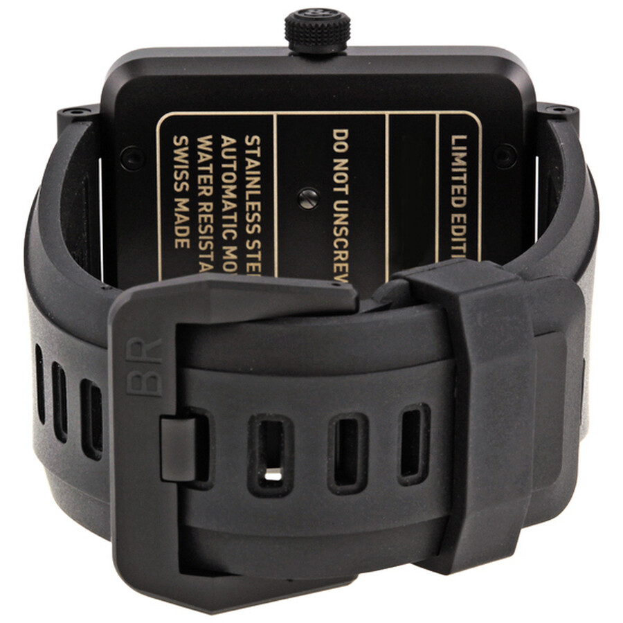 Bell And Ross Red Radar Automatic Black Rubber Men's Watch BR0192 ...