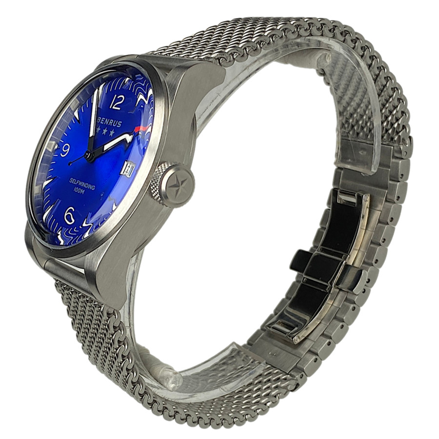 Benrus Classic Automatic Blue Dial Men's Watch C3-SA-BL-SM - Watches ...