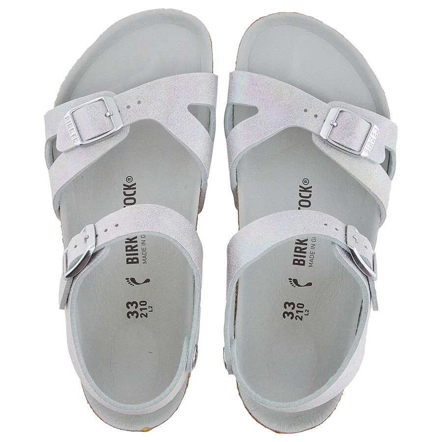 Birkenstock Girls Rio Metallic Vegan Backstrap Sandals, Brand Size 30 ...