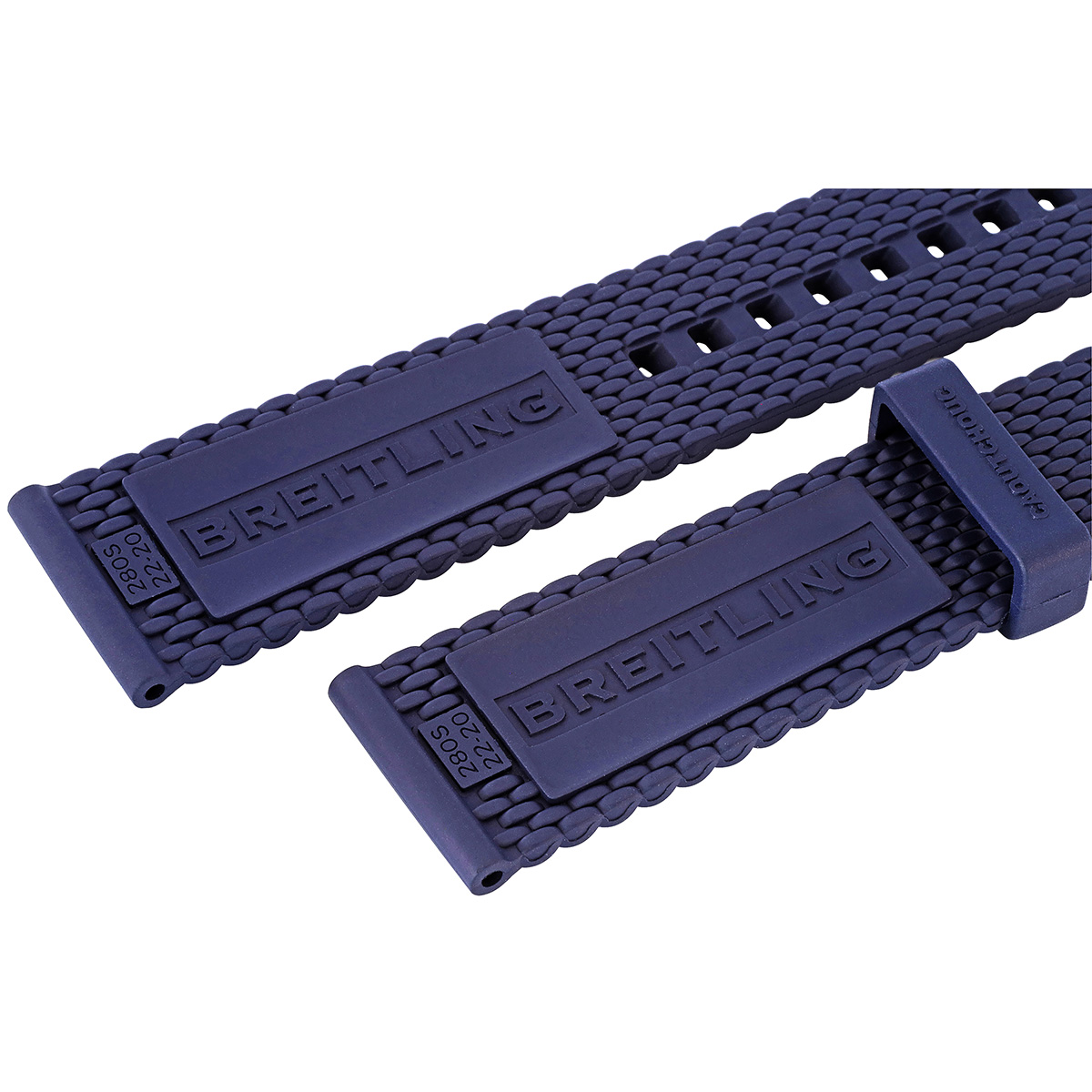 Breitling Blue Mesh Rubber Strap 22mm 280s - Watch Accessories, Watch ...
