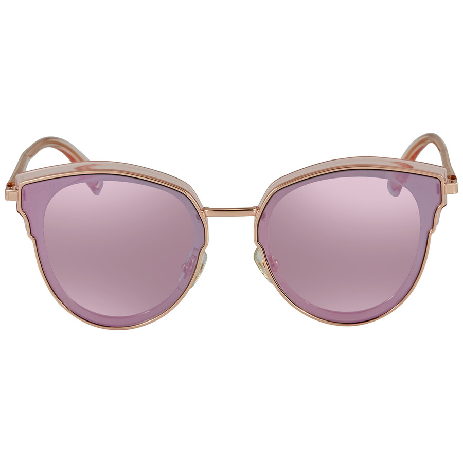 Bolon Pink Mirror Cat Eye Ladies Sunglasses BL6057 B30 BL6057 B30 58 ...