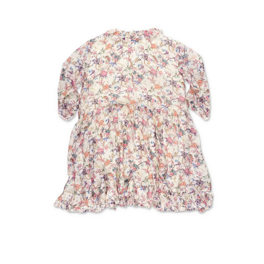 Bonpoint Floral-Print Ruffled Dress, Size 6Y W01GDRWO0404-524C ...