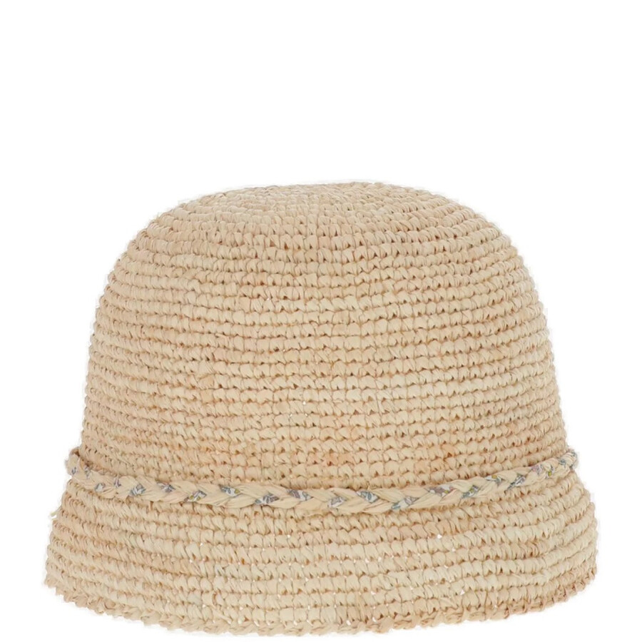 Bonpoint Kids Natural Amarissa Braided Bucket Hat, Size T3 S02GACWO0601 ...