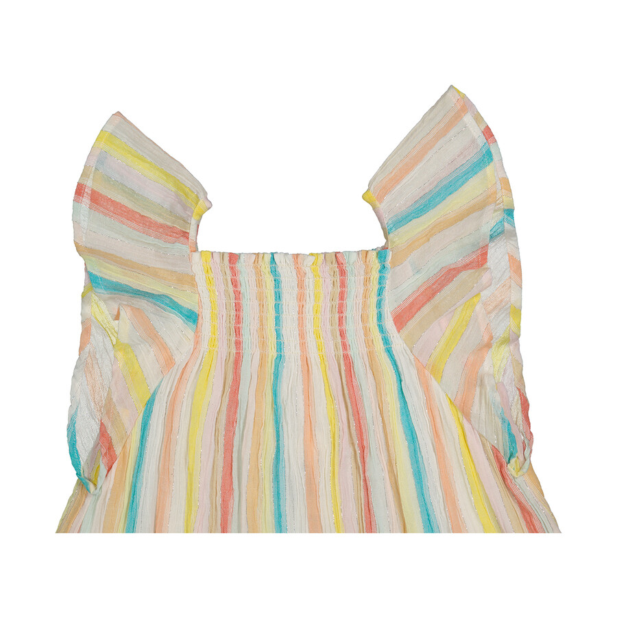 Bonton Girls Striped Ruffle Sleeves Dress, Size 6Y E22REVEUSE21-R002 ...