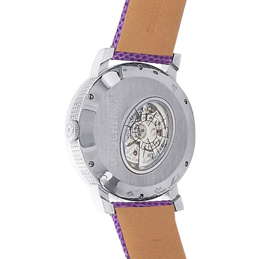 Boucheron Crazy Jungle Hathi Automatic Diamond Purple Dial Ladies Watch ...