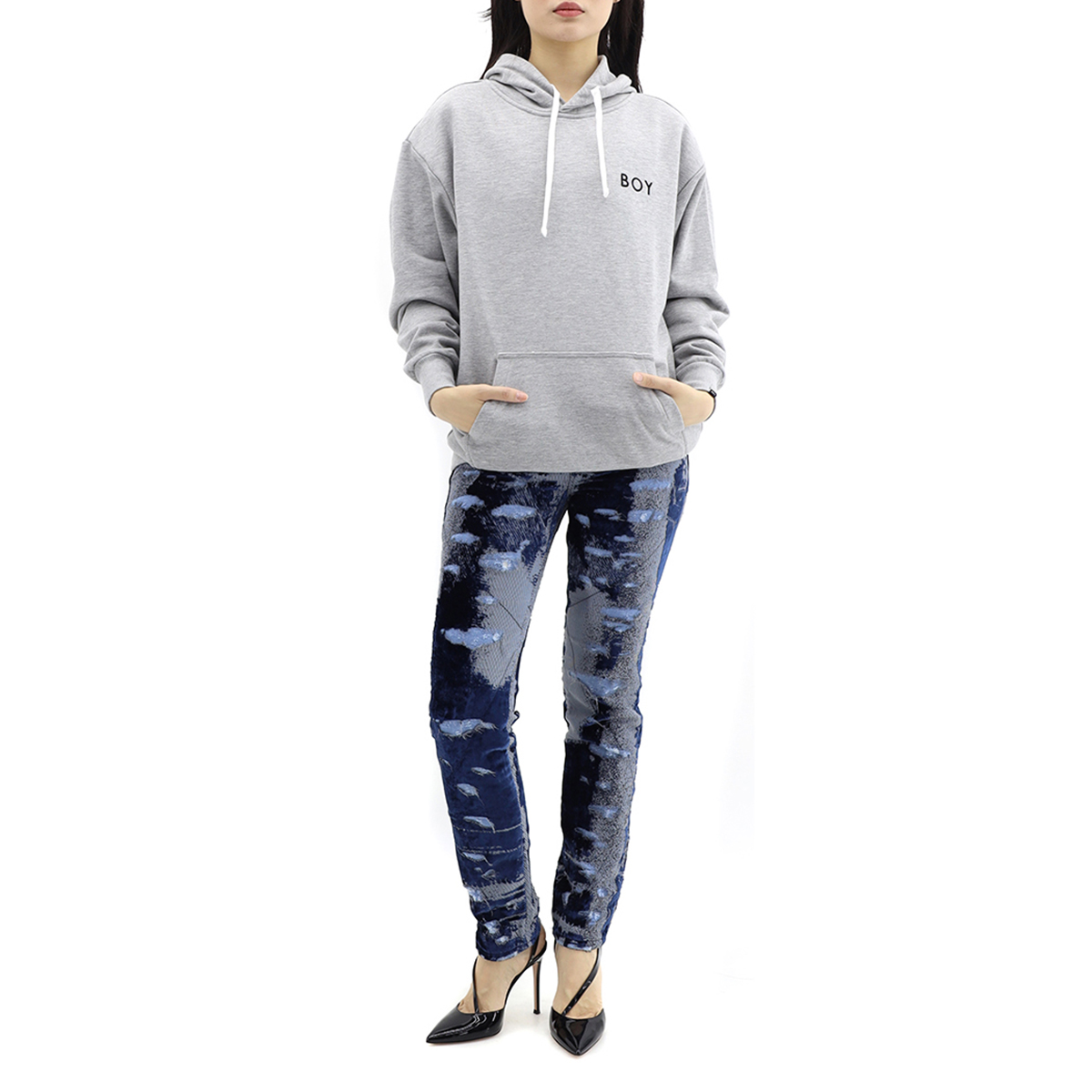 Boy London Boy Reversible Logo Hoodie, Size X-Small BOY REVERSIBLE ...