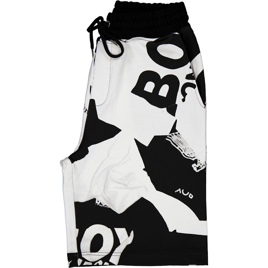 Boy London Men's Boy Photocopy Cotton Shorts, Size Small BOY AO ...