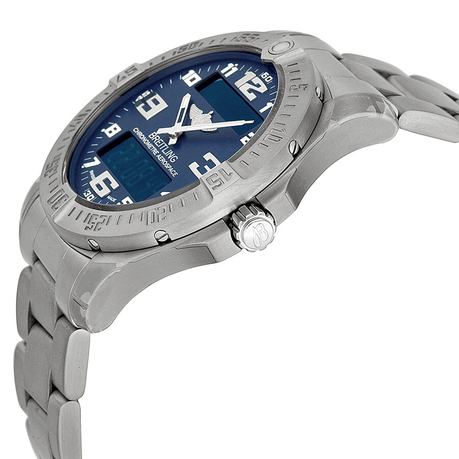 Breitling Aerospace Evo Blue Dial Men's Watch E7936310-C869TI E7936310 ...