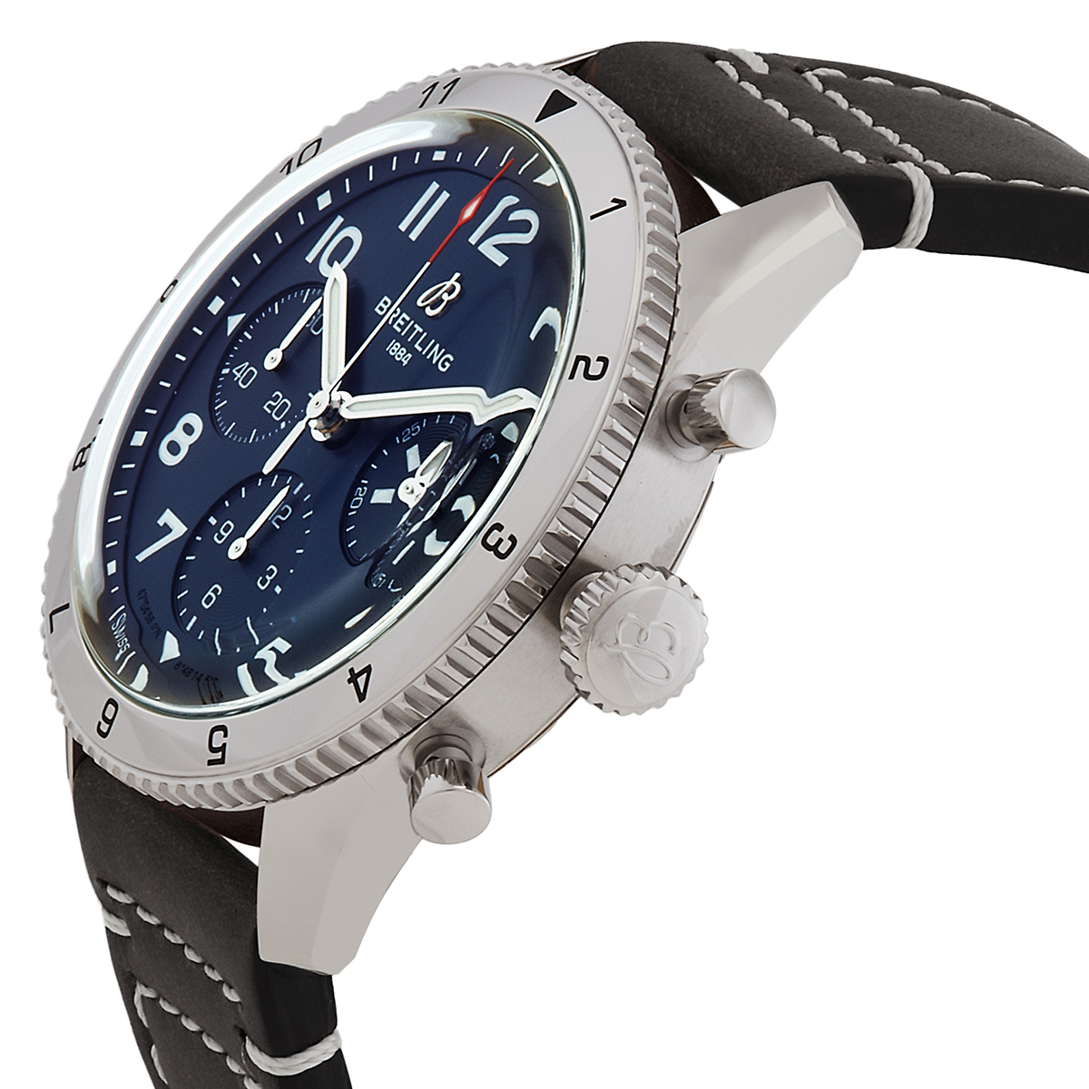 Breitling Classic Avi 42 Chronograph Automatic Blue Dial Men's Watch ...