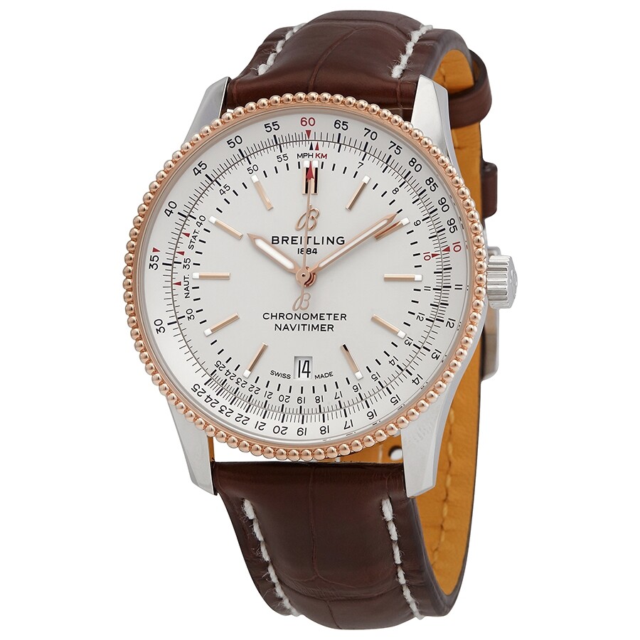 Breitling Navitimer 1 Automatic Silver Dial Men's 41 mm Watch ...