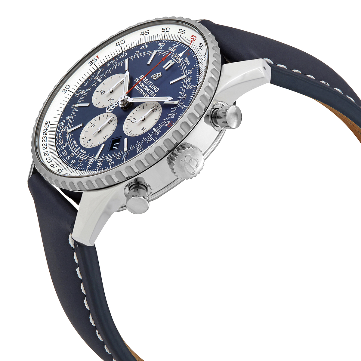 Breitling Navitimer 1 Chronograph GMT 46 Automatic Blue Dial Watch ...