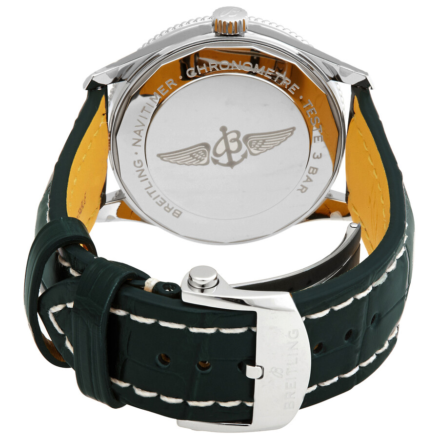 Breitling Navitimer Automatic Chronometer Green Dial Men's Watch ...