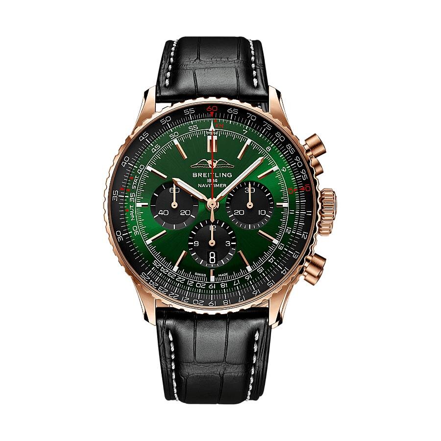 Breitling Navitimer B01 Chronograph Automatic Chronometer Green Dial ...