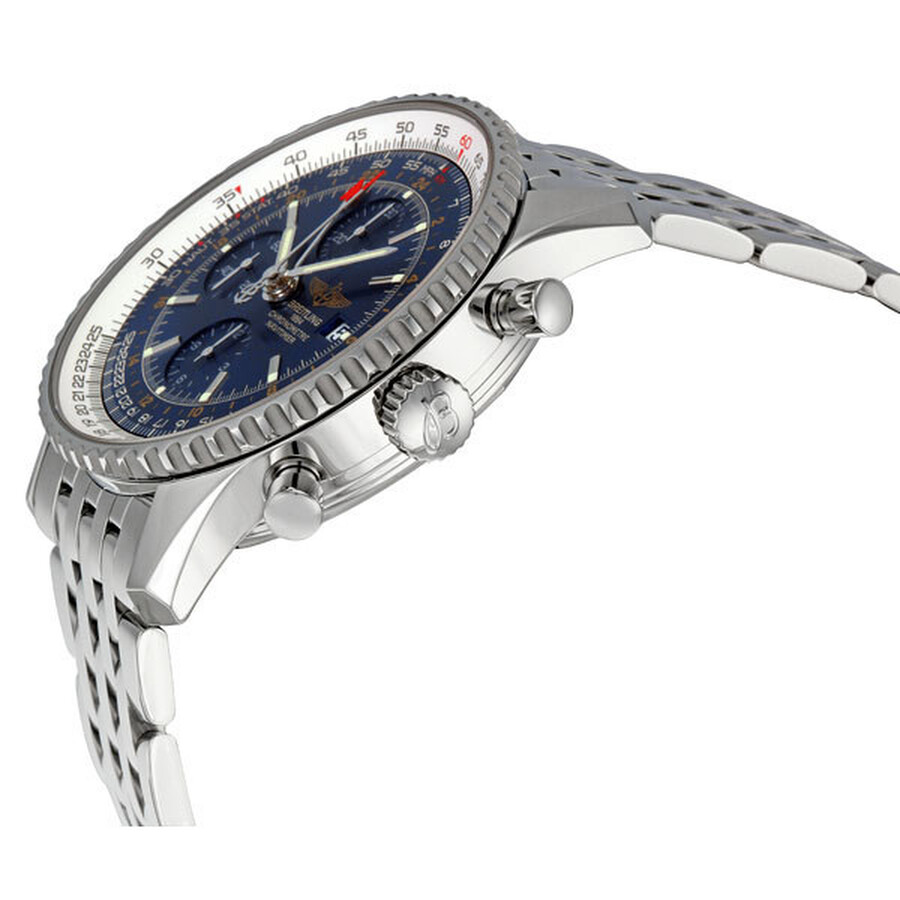 Breitling Navitimer World Blue Dial Men's Watch A2432212-C651SS ...